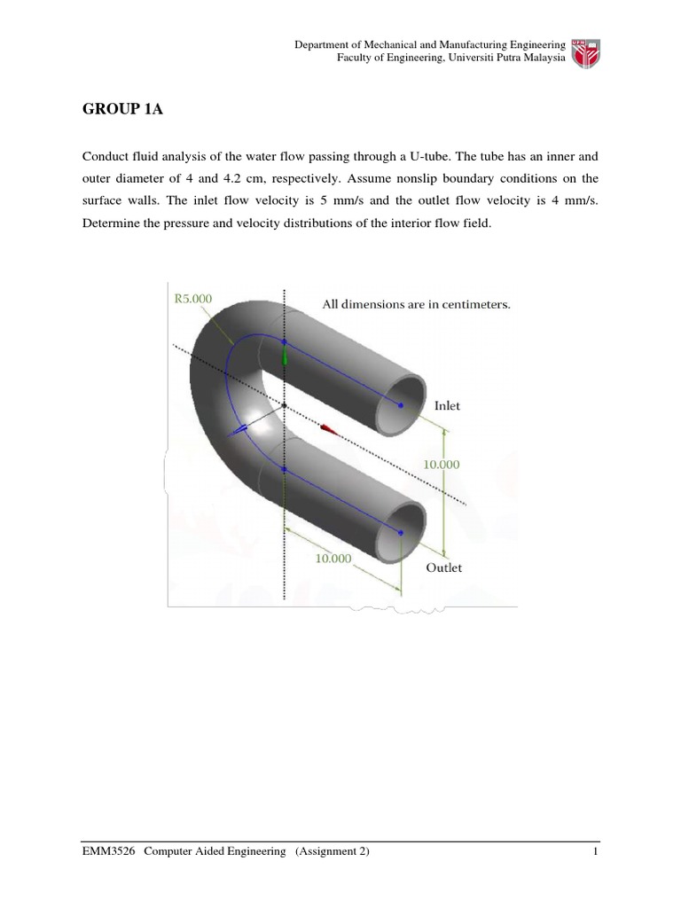 EMM3526 - Assignment 2 - CFD - Tasks | PDF | Fluid Dynamics | Pressure