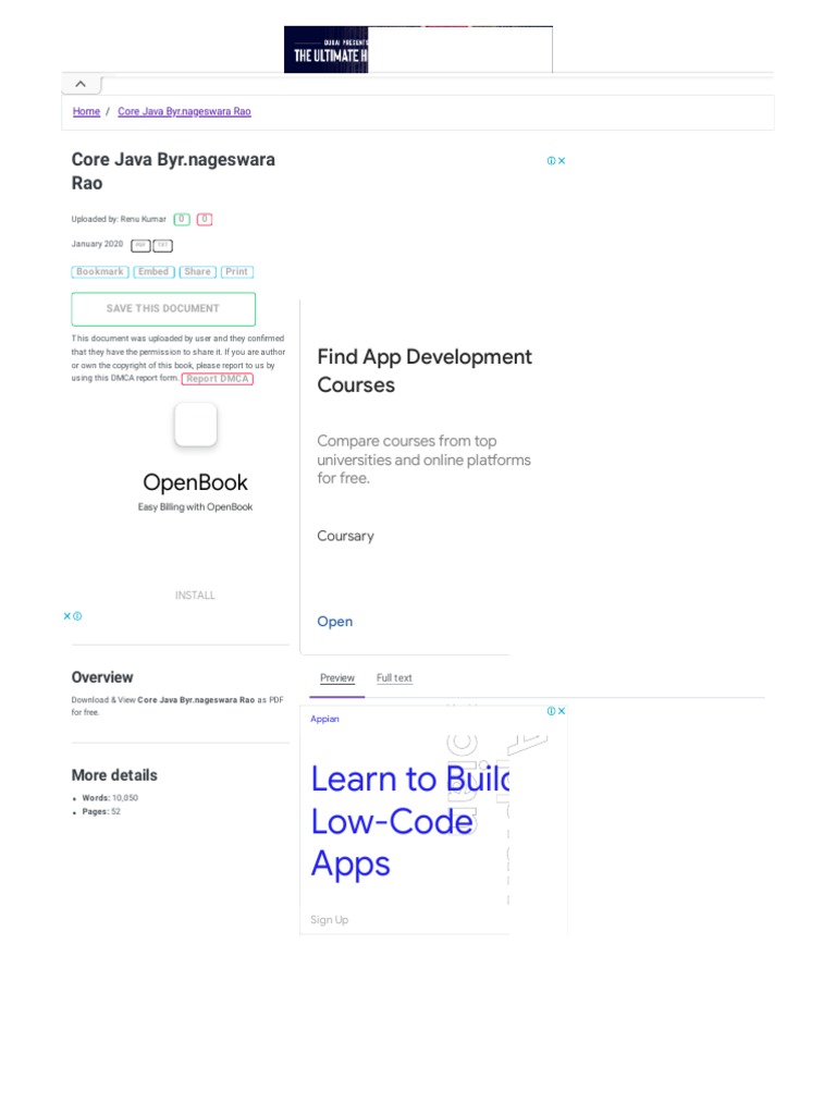 Core Java Byr - Nageswara Rao (PDF - TXT) | PDF | Internet ...
