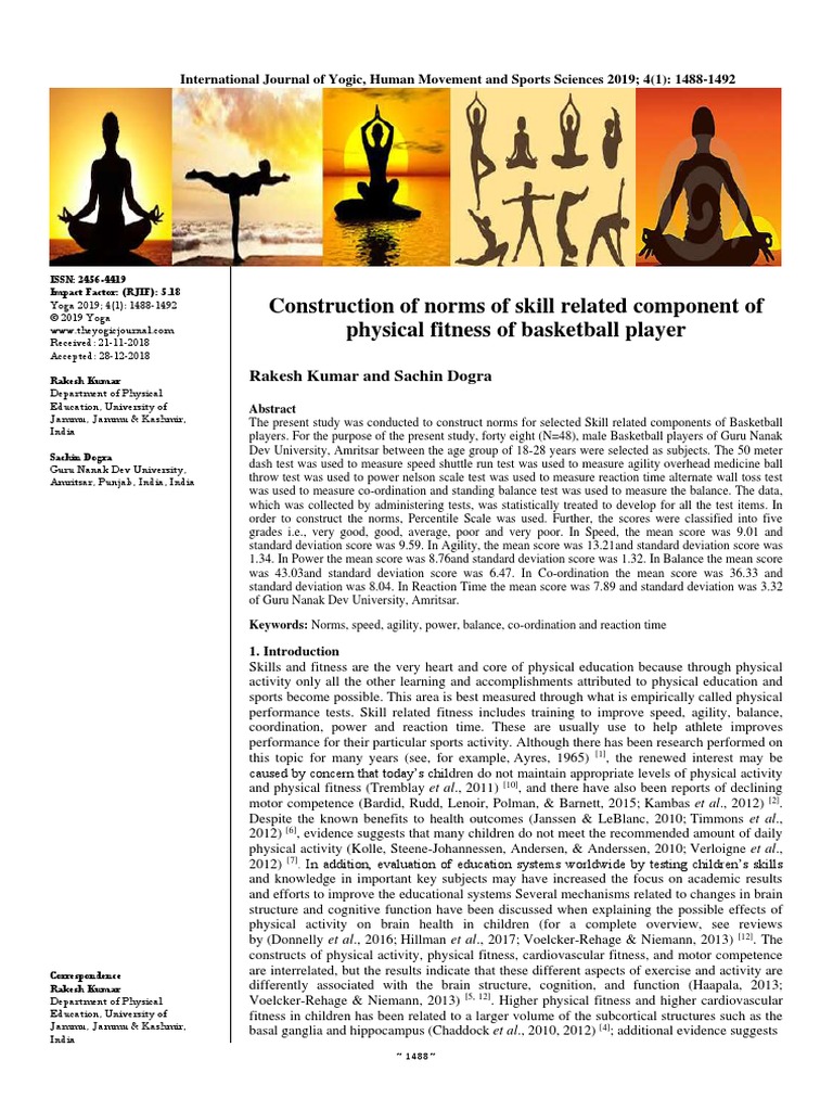 Jurnal Ujian Menggelecek Bola Keranjang | PDF | Brain | Standard Deviation