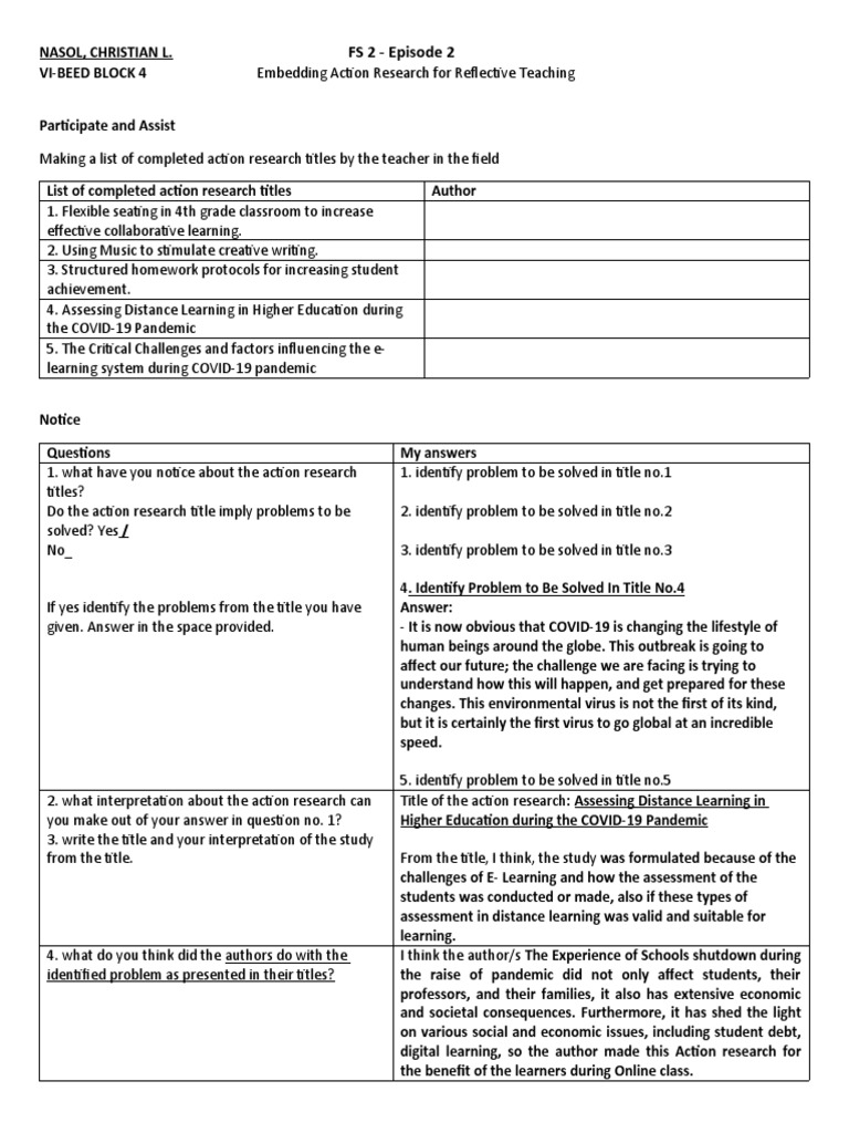FS 2 Episode 2 | PDF | Educational Technology | Learning