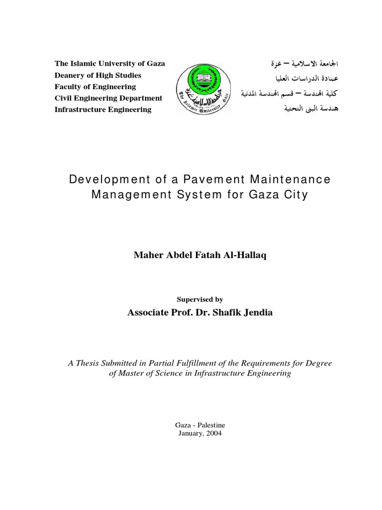 Development of A Pavement Maintenance Management System | PDF | Road ...