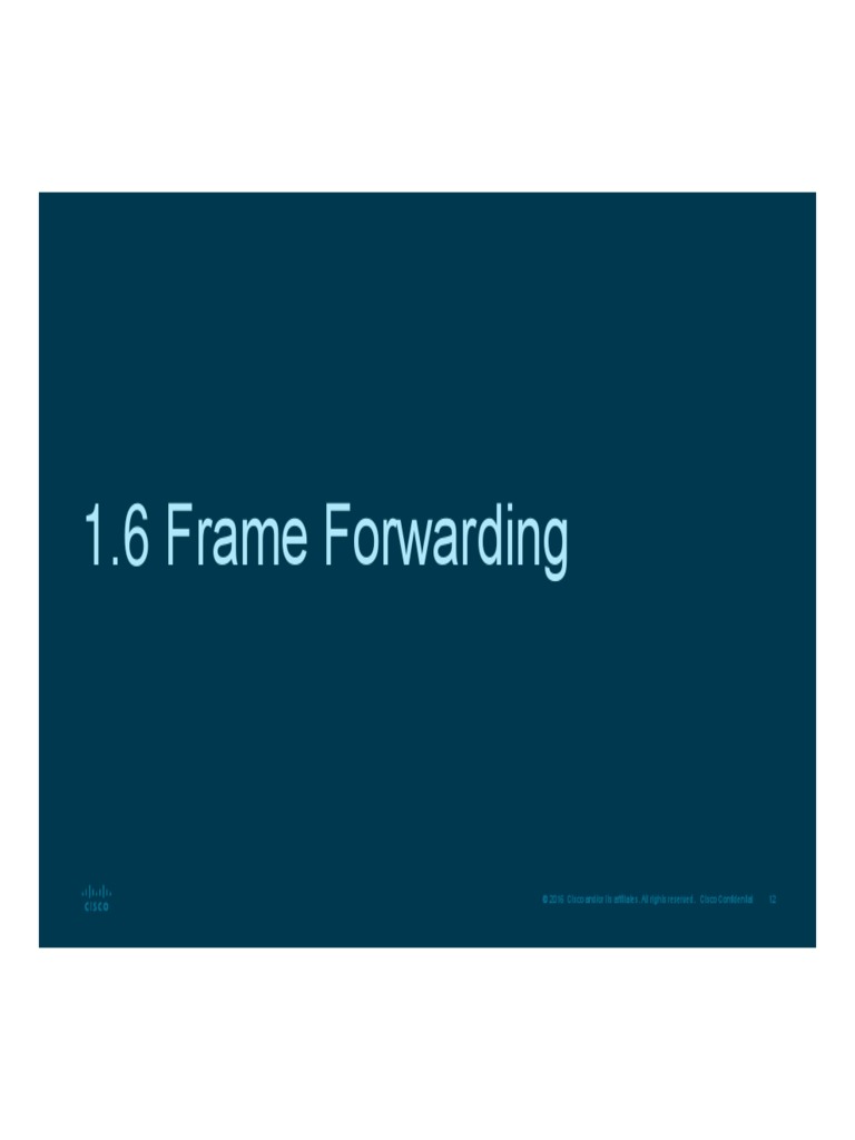 1.6 Frame Forwarding | PDF | Computer Engineering | Computer Architecture