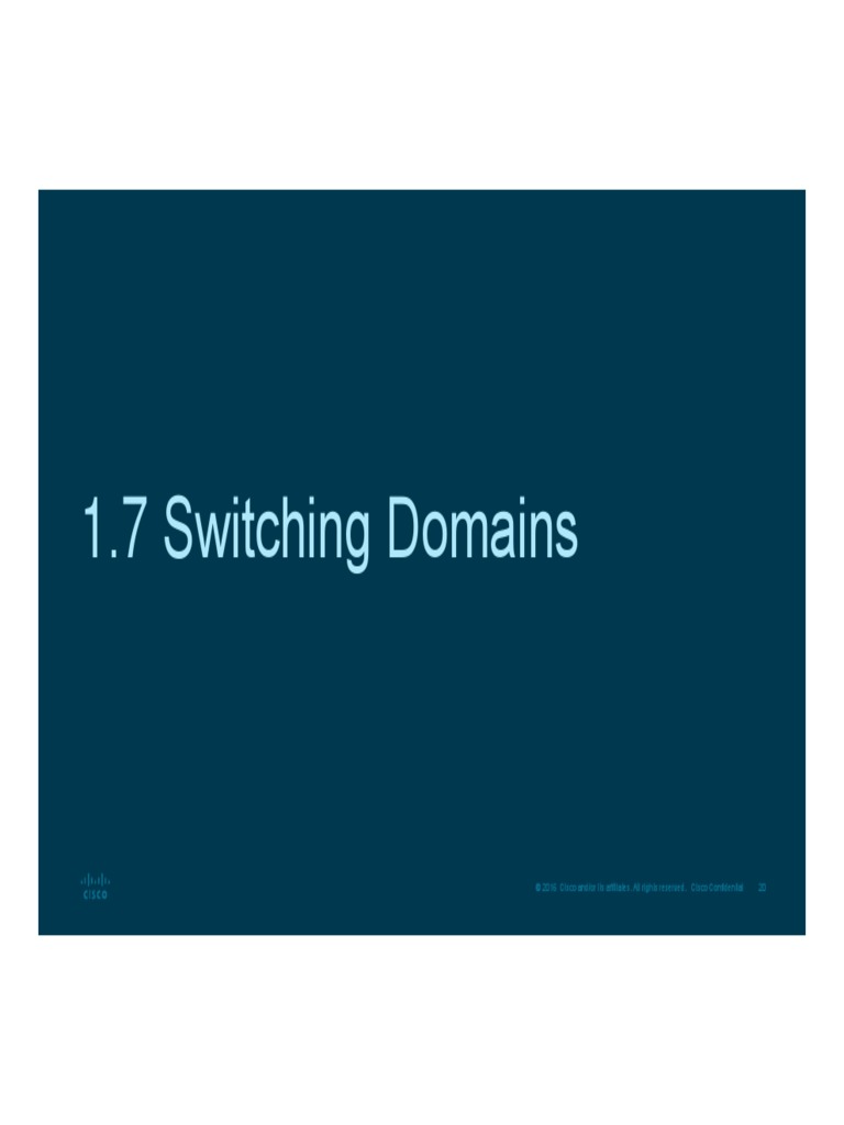 1.7 Switching Domains | PDF | Network Switch | Duplex (Telecommunications)