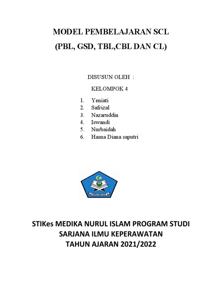 MODEL PEMBELAJARAN SCL KK Yeni-1 | PDF | Karier & Perkembangan