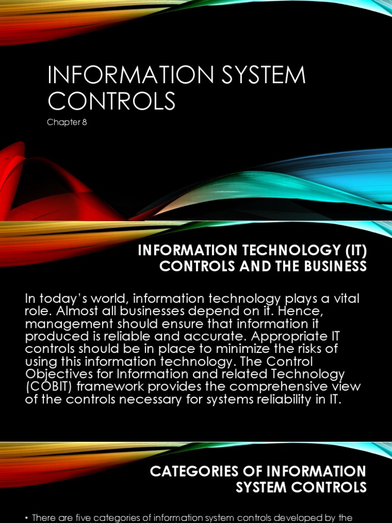 CH 8 - Information System Controls | PDF | Information Security ...