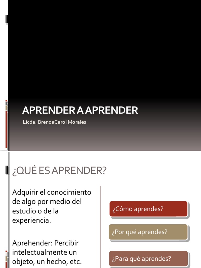 Aprender A Aprender | PDF | Aprendizaje | Evaluación