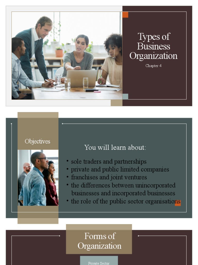 Chapter 4 Types of Business Organisation | PDF | Sole Proprietorship ...