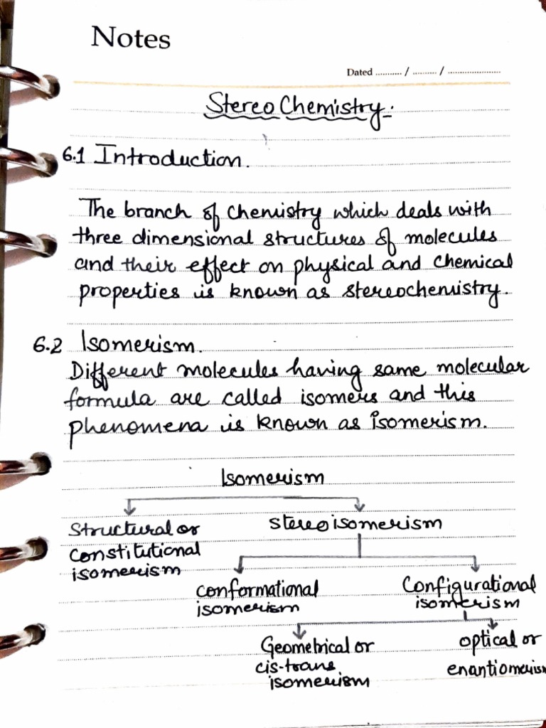 Stereochemistry 1 | PDF | Organic Chemistry | Chemistry