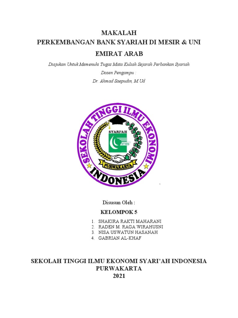 Kel.5 Makalah Perkembangan Bank Syariah Di Mesir & Uni Emirat Arab | PDF Kel.5 Makalah Perkembangan Bank Syariah Di Mesir & Uni Emirat Arab | PDF
