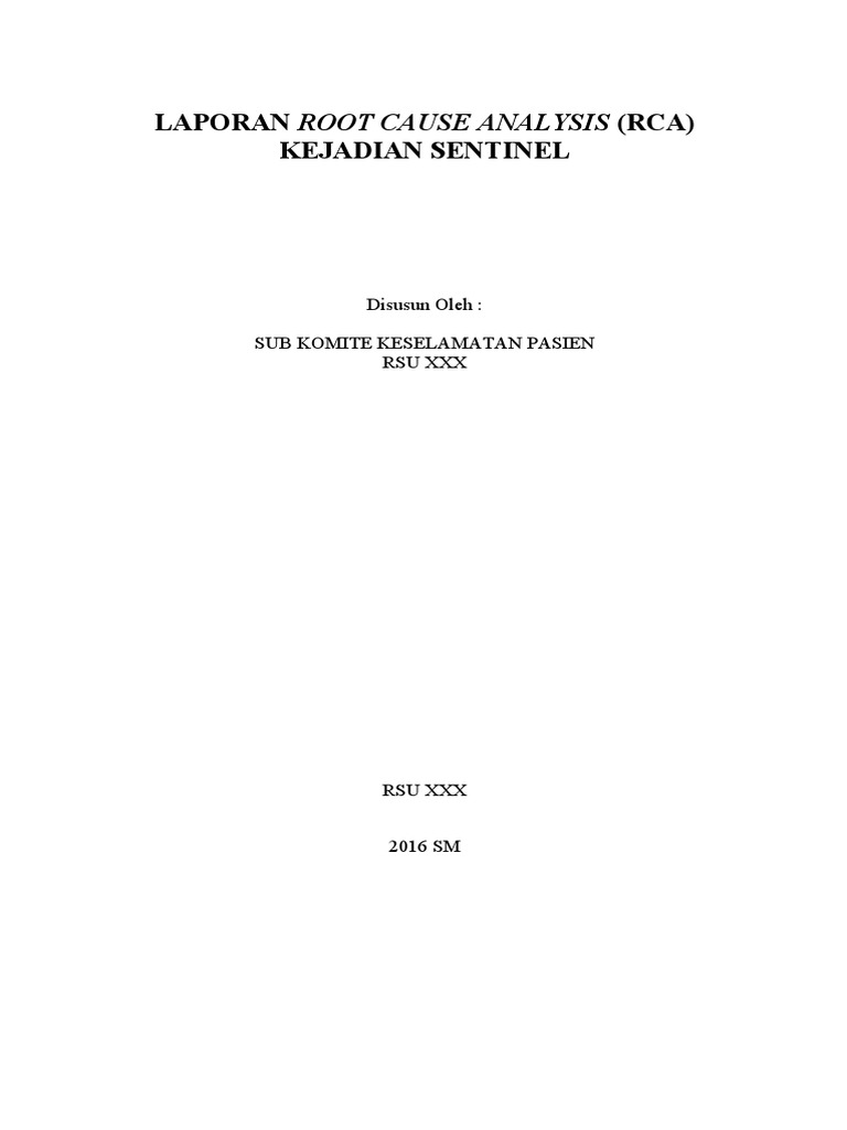 Contoh RCA Aja | PDF | Sains & Matematika