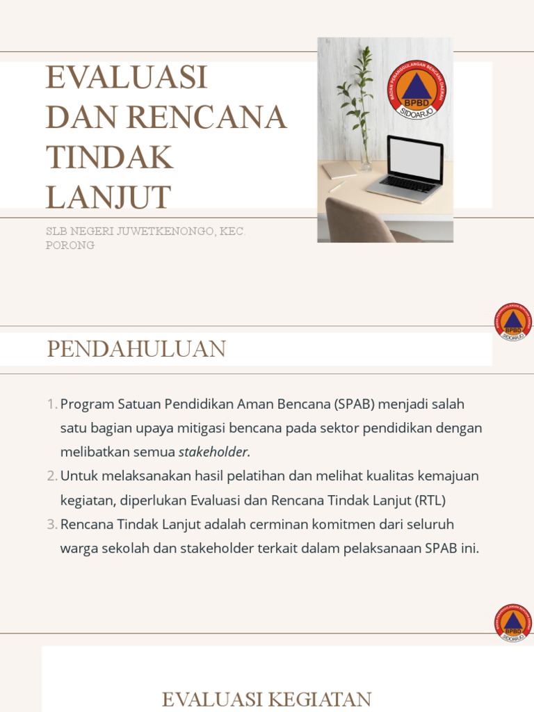 Paparan SPAB-Evaluasi Dan Rencana Tindak Lanjut | PDF