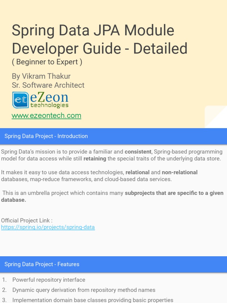 SpringBoot Data-JPA Guide | Download Free PDF | Databases | Class (Computer Programming)