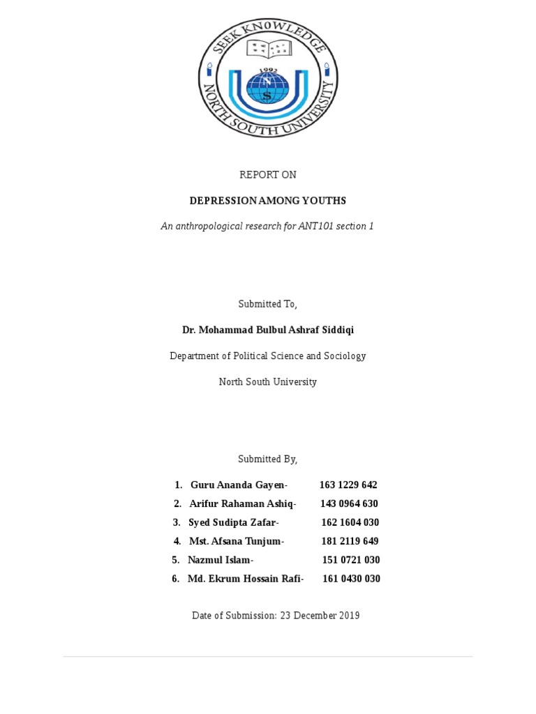 Depression Among Youths: Case Studies on Family Issues and Mental ...