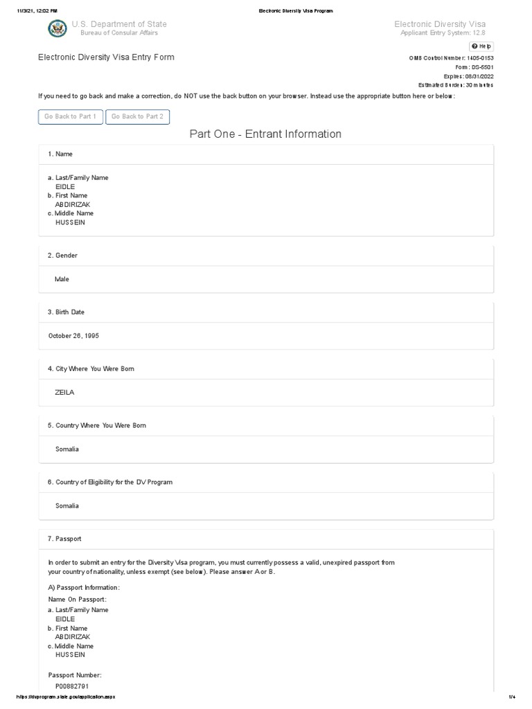 Electronic Diversity Visa Program | PDF | Marriage | Travel Visa
