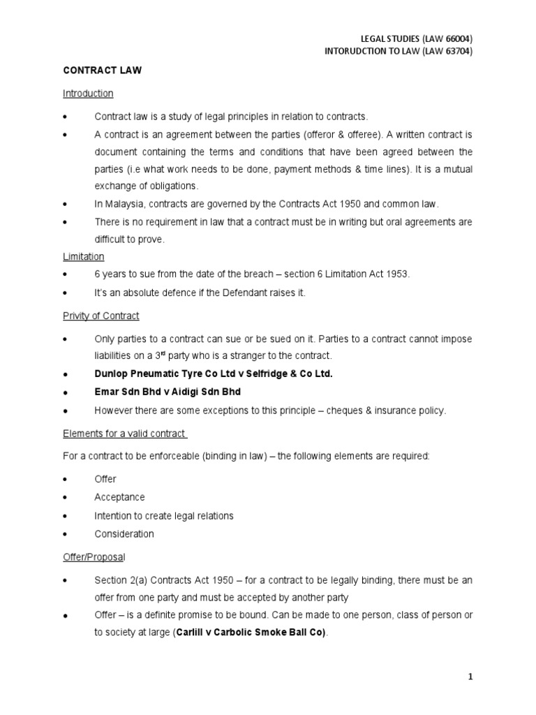 Contract Offer | PDF | Offer And Acceptance | Legal Concepts