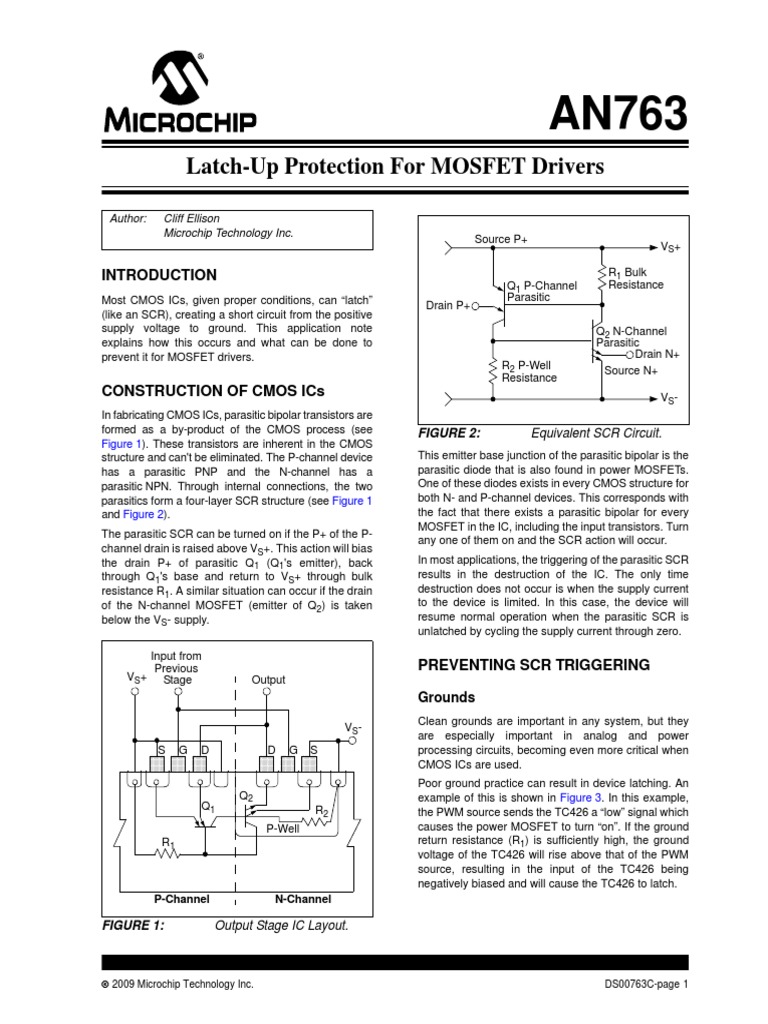 Latch-Up Protection For MOSFET Drivers: Author: Cliff Ellison Microchip ...