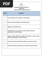 Method Statement For Hard Barrication Installation | PDF | Hazards ...