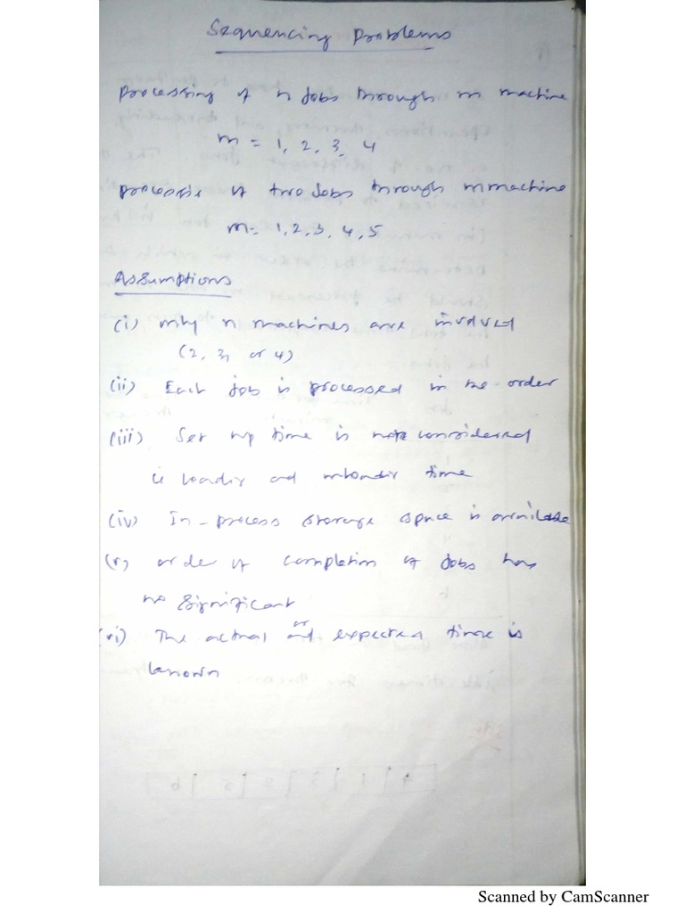 4 Sequencing Problem | PDF