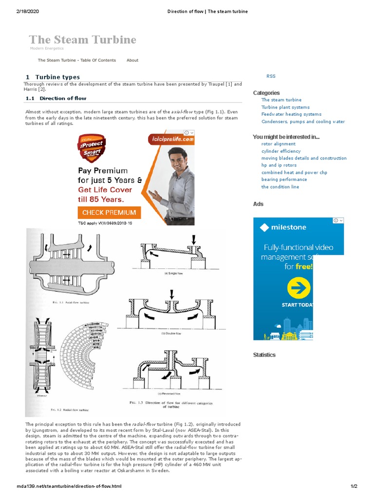 Steam Turbine Flow Directions | PDF | Turbine | Cogeneration