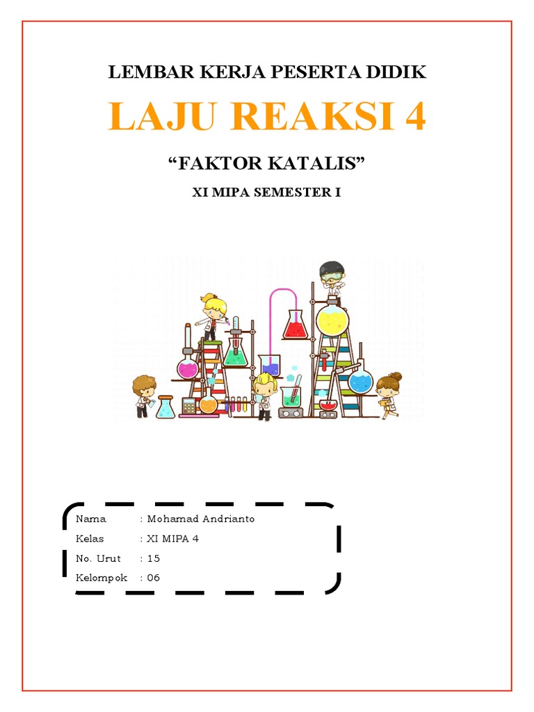LKPD Laju Reaksi Faktor Katalis Kelas XI | PDF
