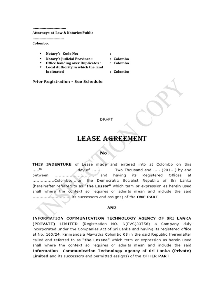 Draft Lease Agreement | PDF | Lease | Mortgage Law
