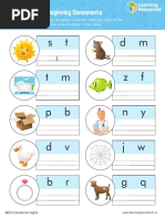 CVC Words Middle Sounds Worksheets | PDF