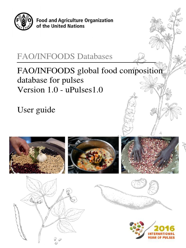 Fao/Infoods Databases: Fao/Infoods Global Food Composition Database For ...