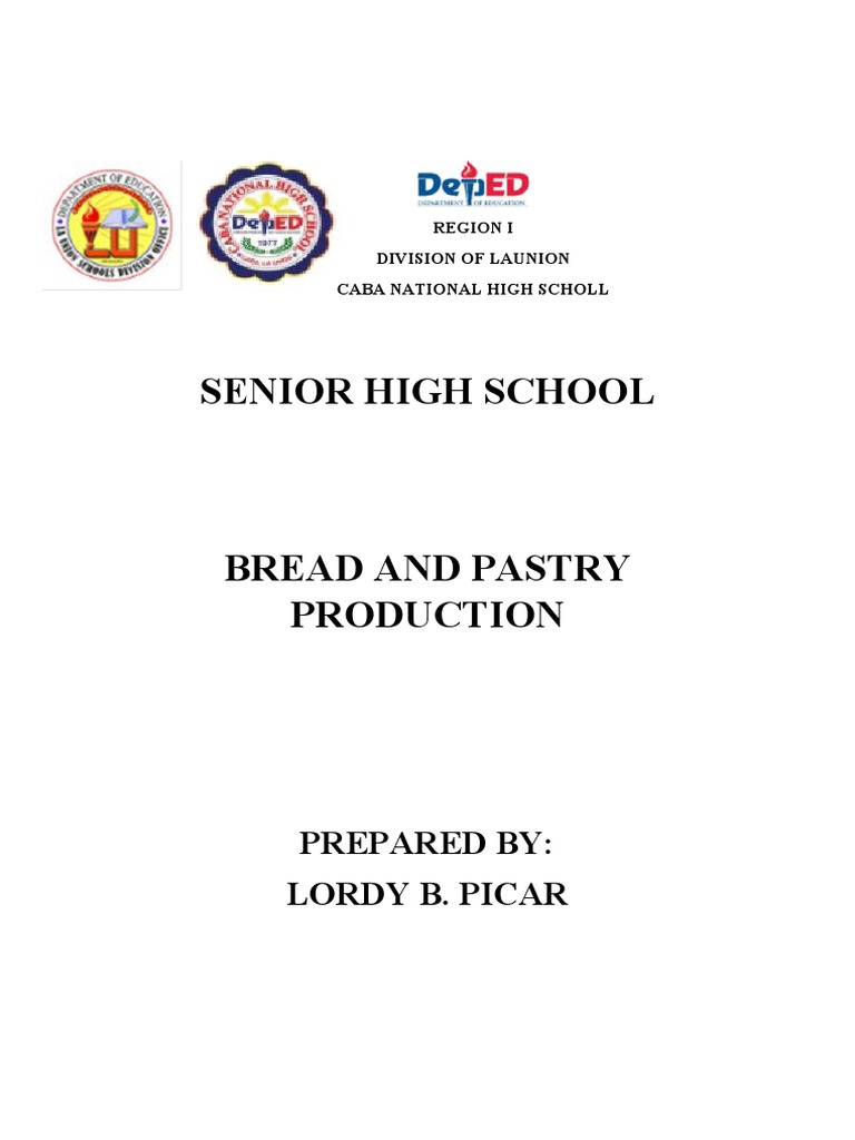 BREAD AND PASTRY PRODUCTION QUARTER 2-Competency-Based-Learning ...