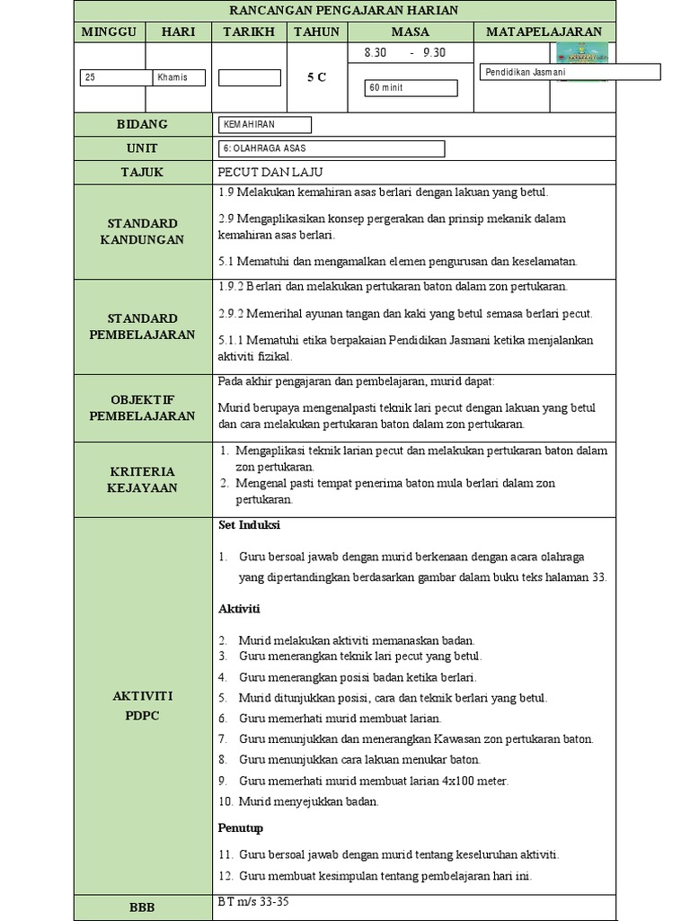 RPH Anis | PDF | Sains & Matematika