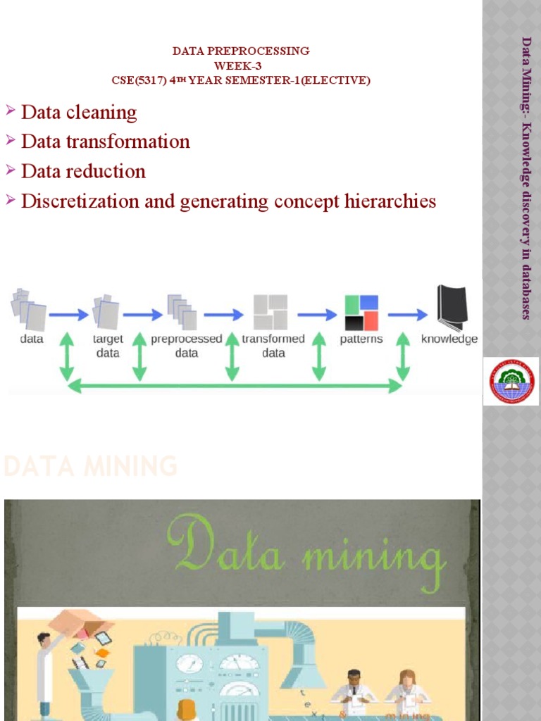 Week-3-Data Preprocessing | PDF | Data | Data Warehouse