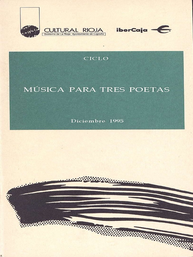 Música y poesía: Ciclo de tres poetas | PDF | Romanticismo | Canciones