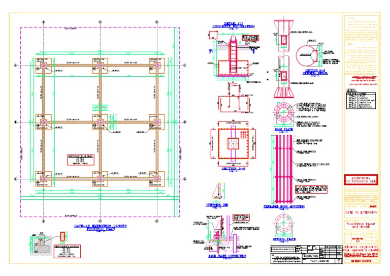 Canopy Foundation Details | PDF