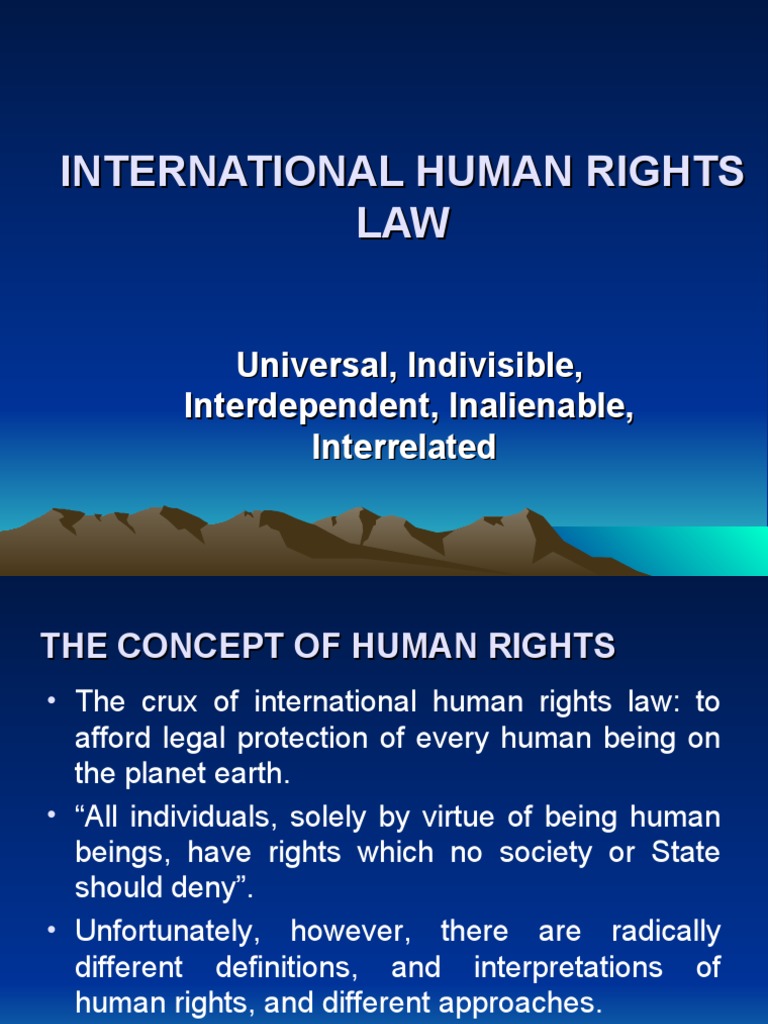 International Human Rights Law | PDF | Human Rights | Convention On The ...