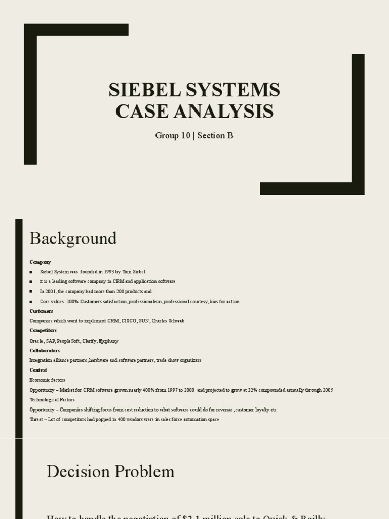 Siebel-System Compress | PDF | Customer Relationship Management | Marketing