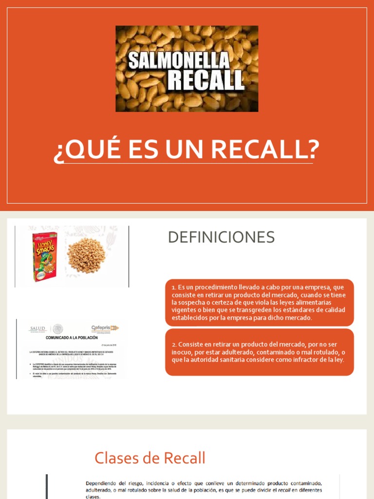 Que Es Un Recall | PDF
