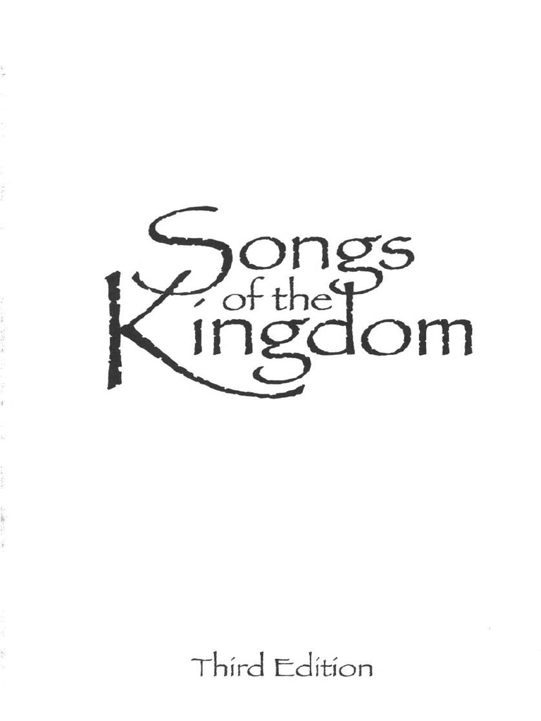 Vol 3 Songs Of The Kingdom Compressed Pdf Jesus Hymns