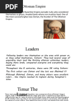 Ottoman Dynasty Family Tree | PDF | Sultan | Ottoman Empire