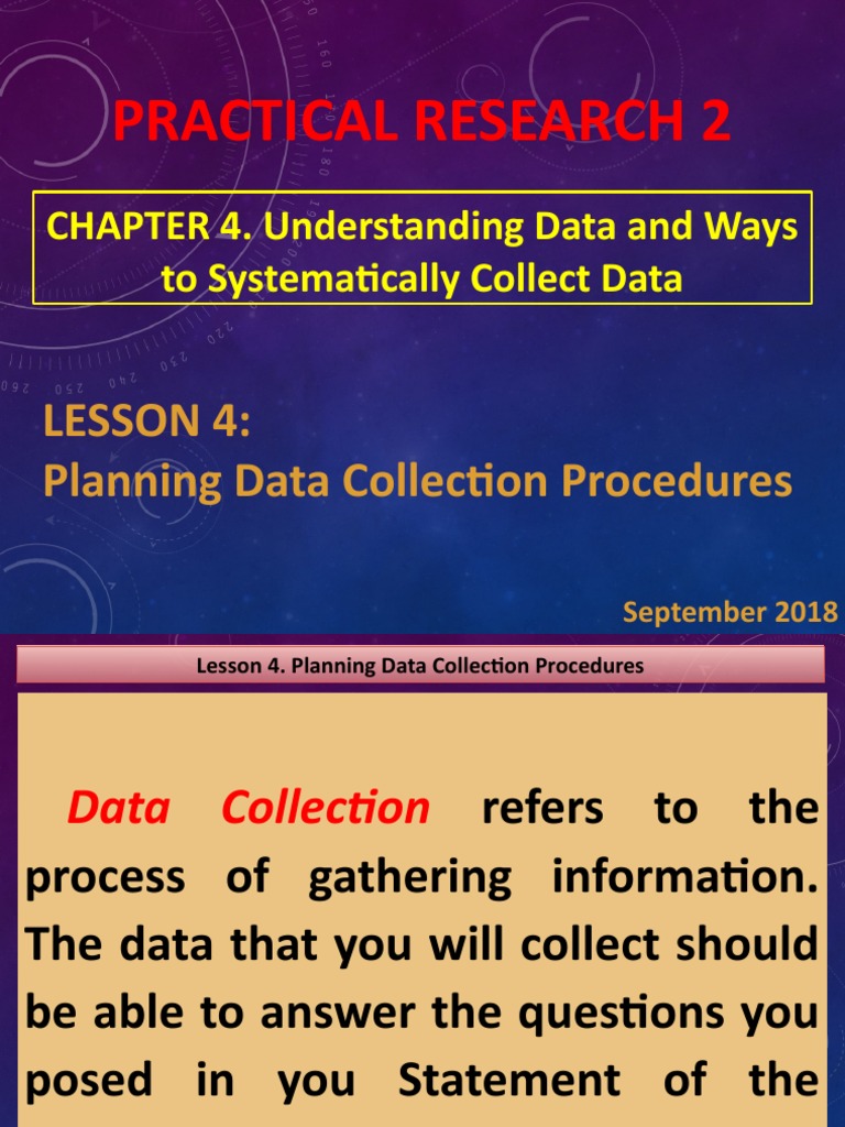 Practical Research 2: CHAPTER 4. Understanding Data and Ways To Systematically Collect Data ...