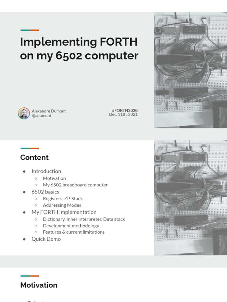 Implementing FORTH On My 6502 Computer - Export | PDF | Information Age | Electronic Design