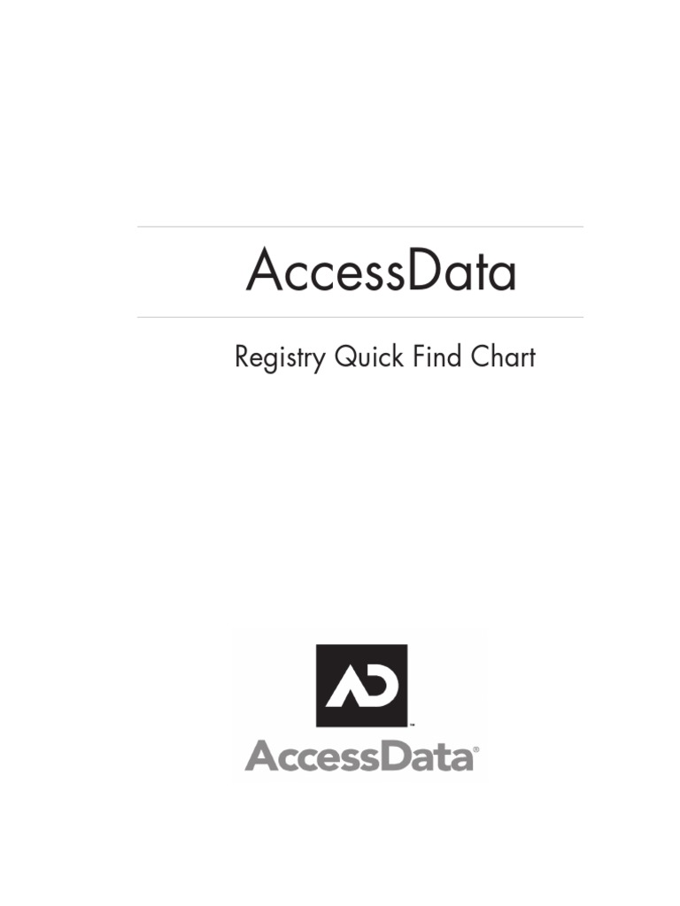 Accessdata: Registry Quick Find Chart | PDF | Instant Messaging ...