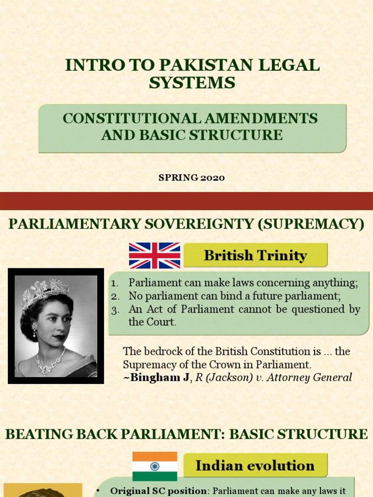 Intro To Pakistan Legal Systems: Constitutional Amendments and Basic Structure | PDF | Sources ...