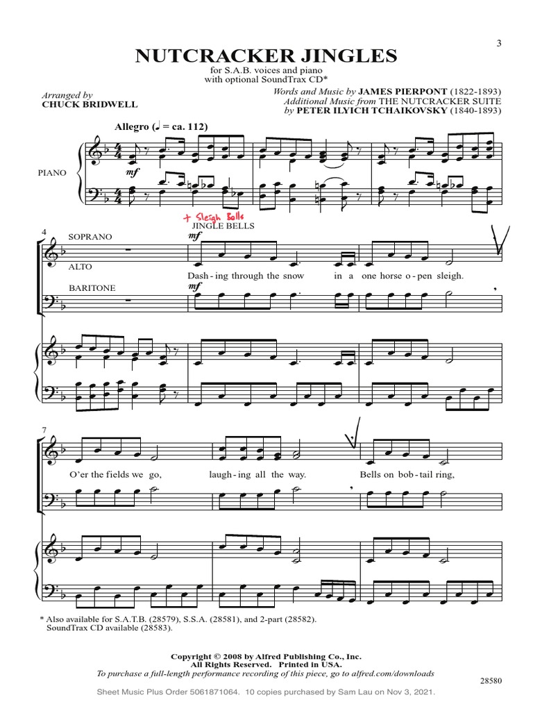 Nutcracker Jingles: Allegro ( | PDF | Performing Arts
