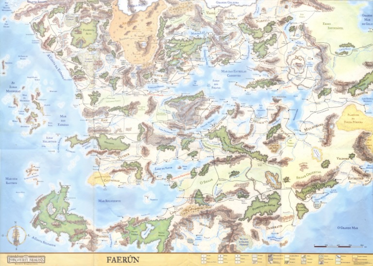 Forgotten Realms - Mapa de Faerûn 3.5 | PDF