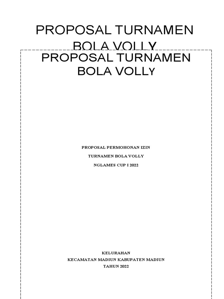 PROPOSAL Volly Nglames | PDF