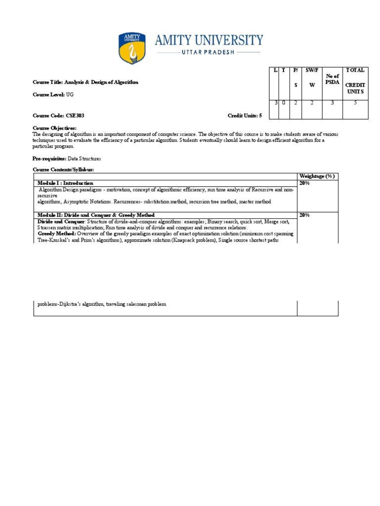 Algorith Design And Analysis Download Free Pdf Mathematical Logic