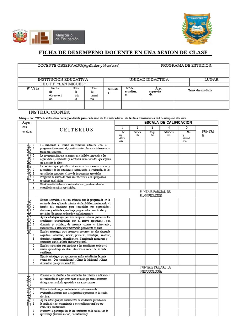 Ficha de Supervisión | PDF | Evaluación | Aprendizaje