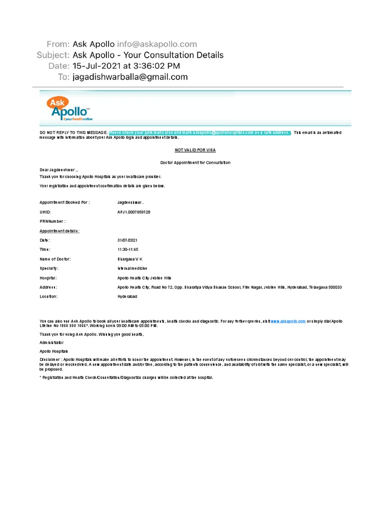 Ask Apollo - Your Consultation Details | PDF | Self-Improvement