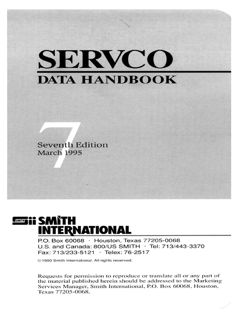 Servco Data Handbook | PDF