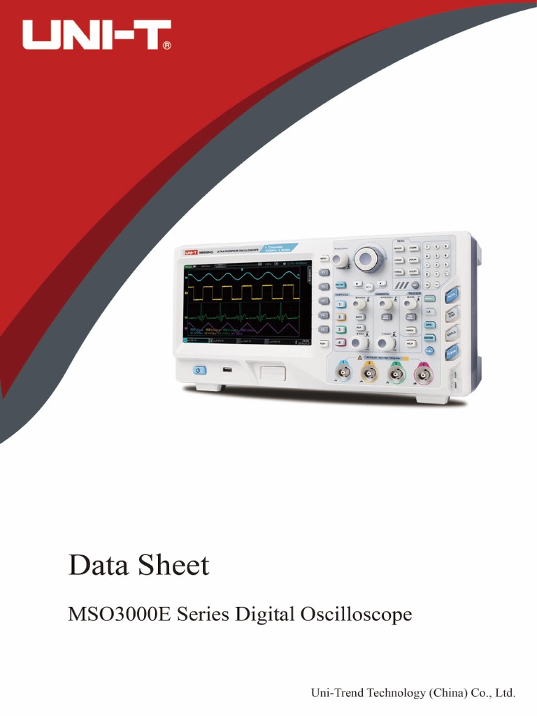 Sheet: E Digital Oscilloscope | PDF | Electronics | Electrical Engineering