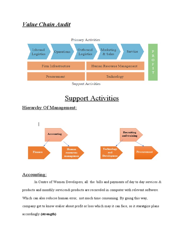 Value Chain Audit | PDF | Marketing | Investing